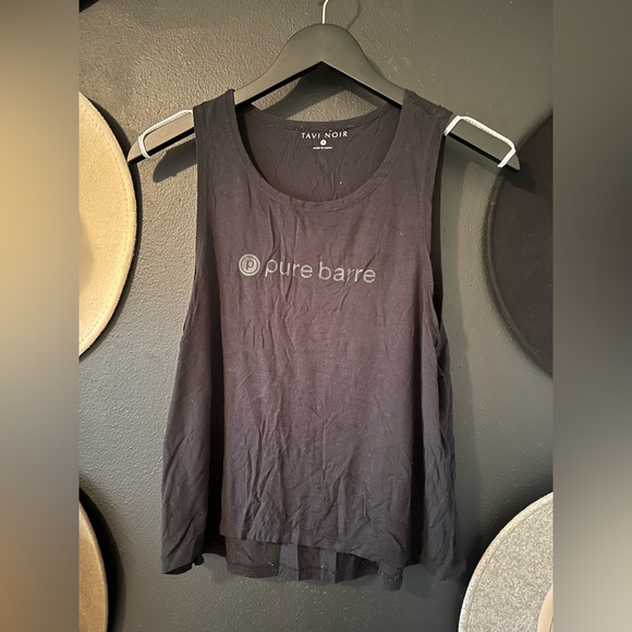 Pure Barre | Tops | Pure Barre Black On Black Tank | Poshmark